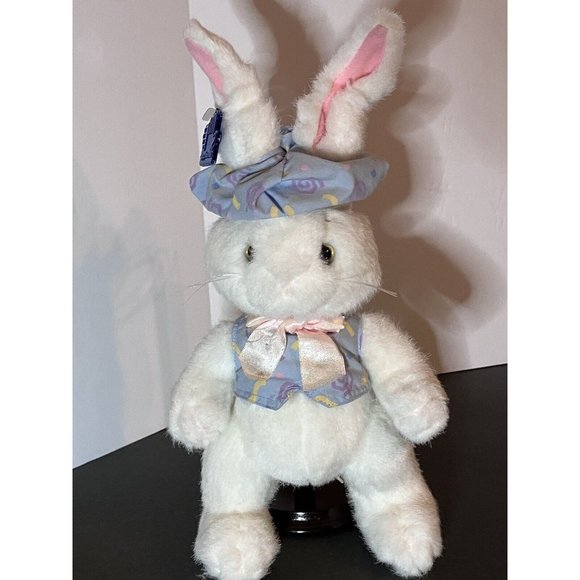 APPLAUSEWHITE EASTER BUNNY | Toys | 2 Vintage Applause White Easter ...